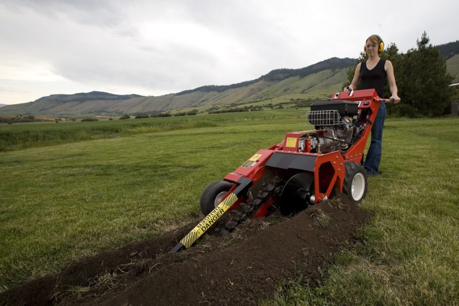 Walk-Behind Trencher on Tracks or Wheels - Barrons Barrons