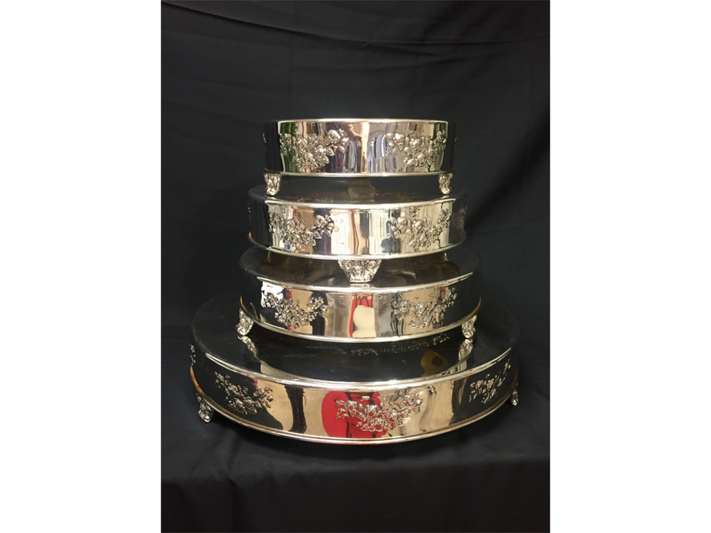 Silver Cake Stands - Round & Square - Barrons Barrons