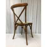 Wooden Cross-Back Chair - Barrons Barrons
