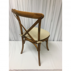 Wooden Cross-Back Chair - Barrons Barrons