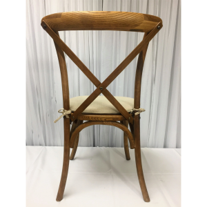 Wooden Cross-Back Chair - Barrons Barrons