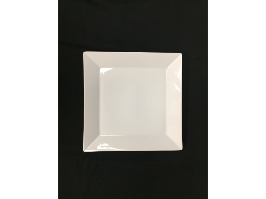 White Square Dinner Plate - Barrons Barrons