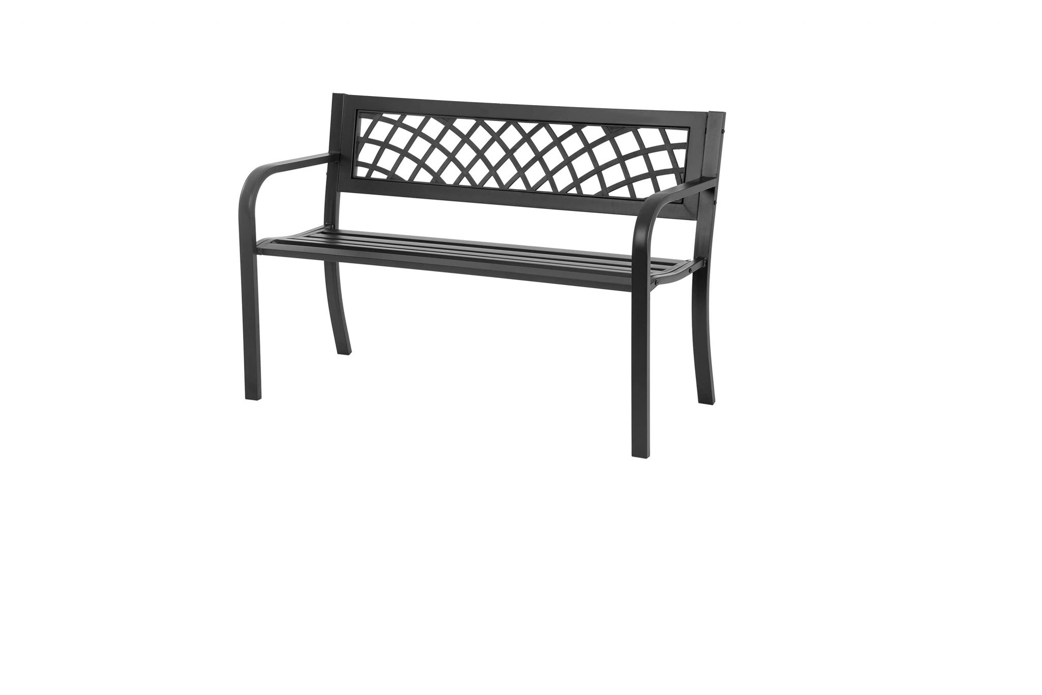 Black Metal Bench - Barrons Barrons
